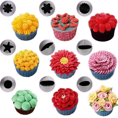 12pcs Piping Icing Tips Small Icing Tip Nozzle Set | Shopee Philippines