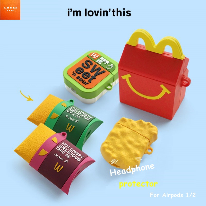 Airpods Case Chicken nuggets Apple Taro pie Chips airpods pro Case ...