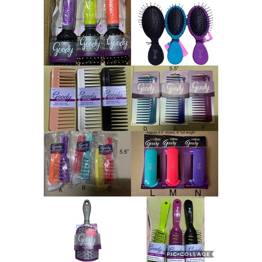 GOODY Big Hair Brush Plastic Paddle Round Comb | Shopee Philippines