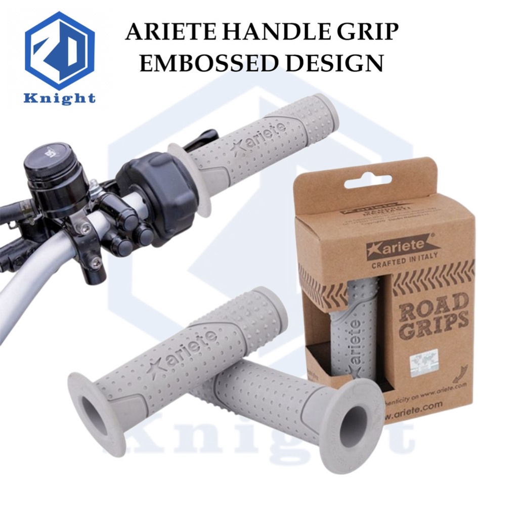 Knight Motorcycle Ariete Handle Grip Rubber Embossed Design Universal ...