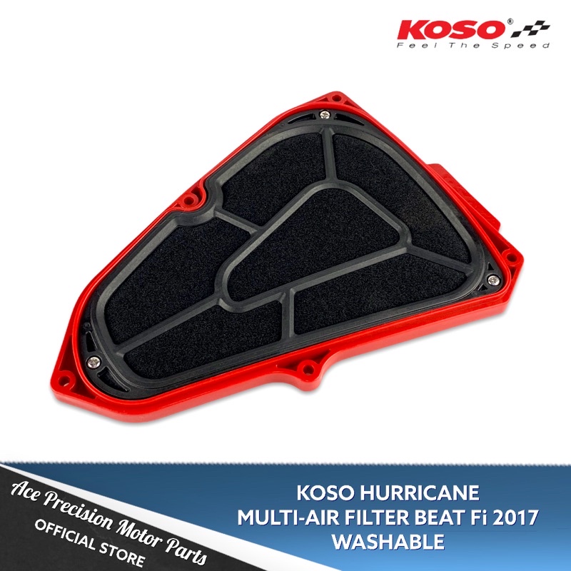 KOSO HURRICANE MULTI-AIR FILTER BEAT Fi 2017 | Shopee Philippines