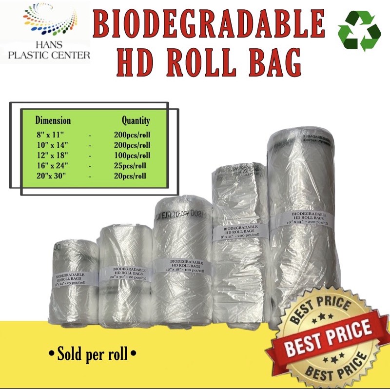 Biodegradable HD Plastic Roll | Shopee Philippines