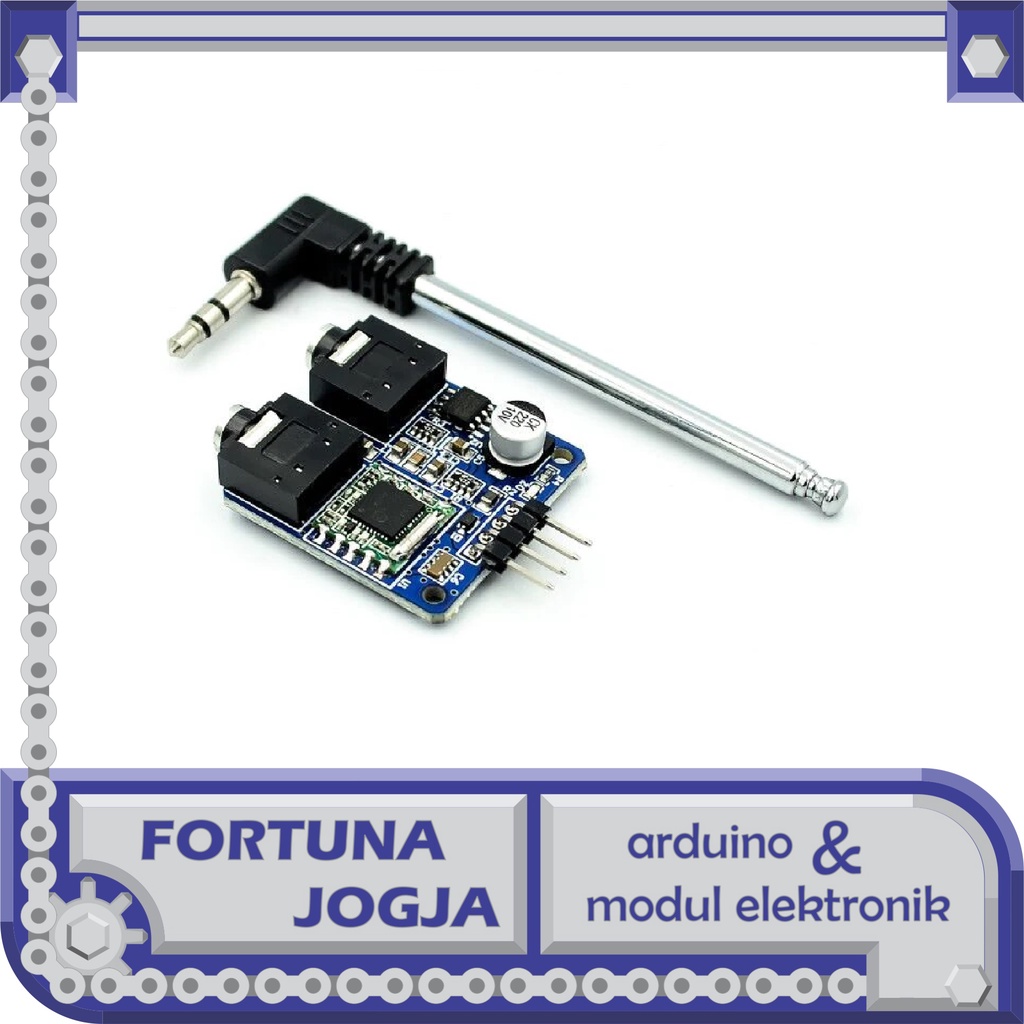 TEA5767 with FM Antenna Stereo Radio Receiver Module I2C Interface ...