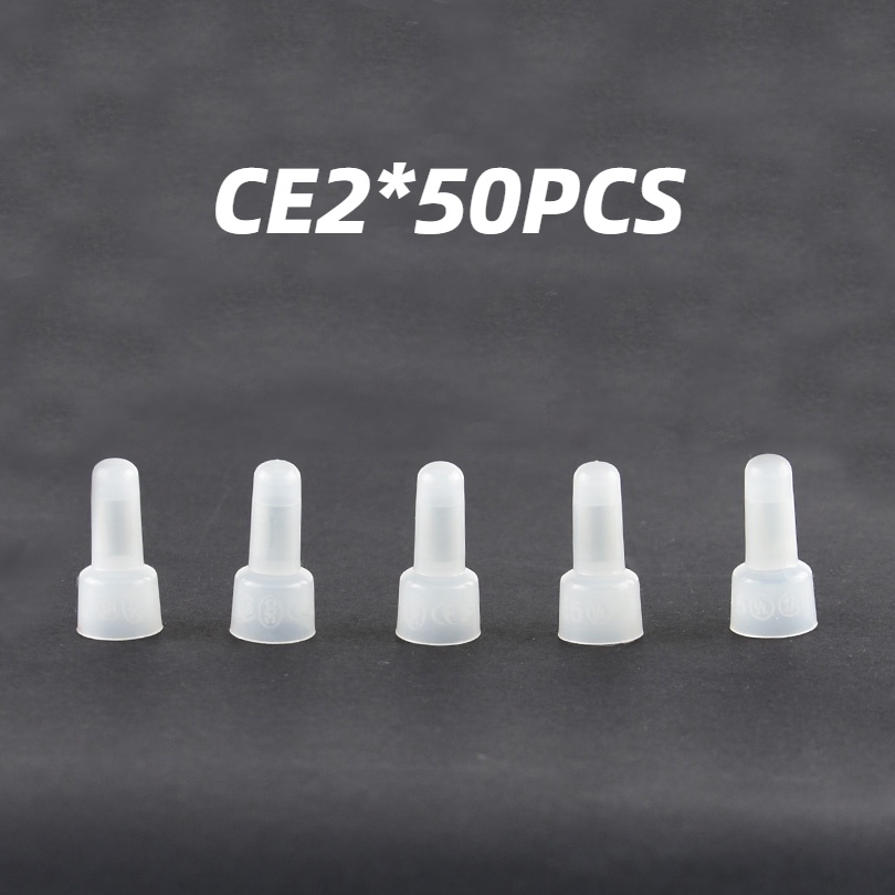 50/100PCS CE1 CE2 CE5 Closed End Crimp Caps Electrical Wire Cable ...
