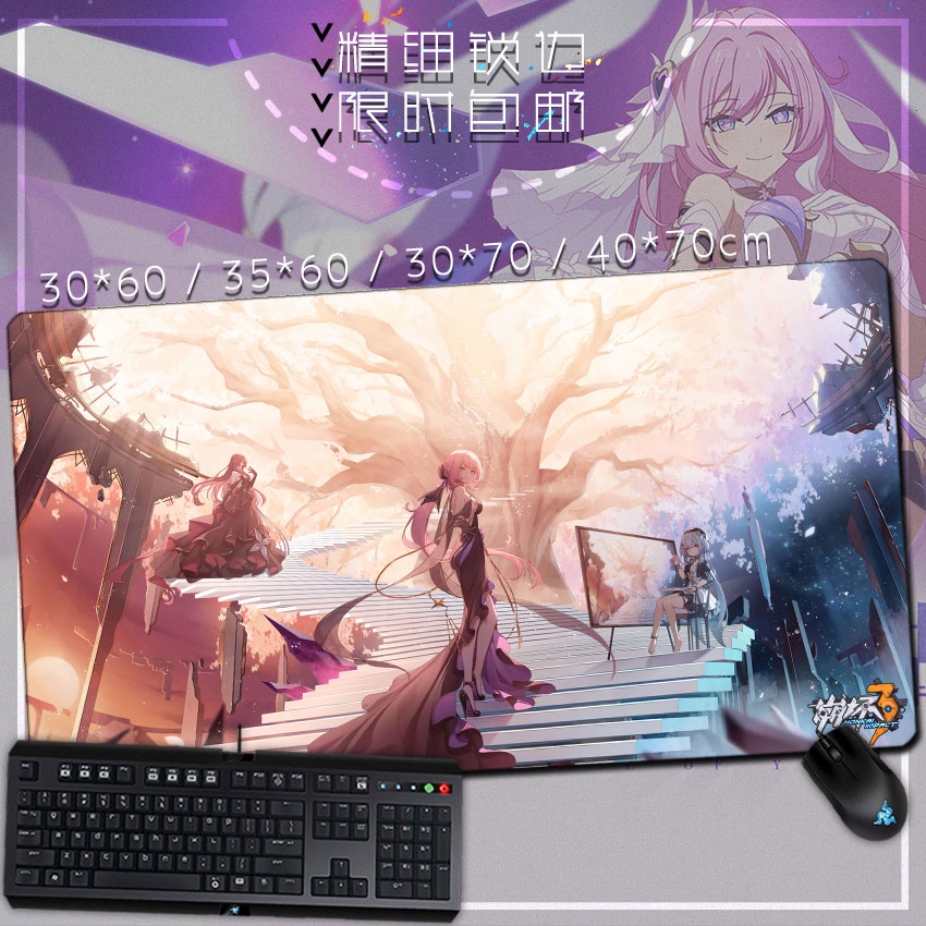 Elysia mouse pad Honkai Impact 3rd new animation keyboard pad game ...