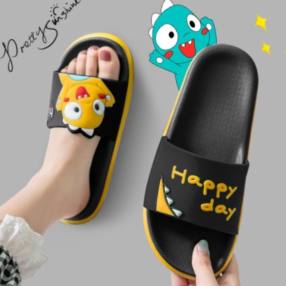 JYs. Ladies Happy-Day Dinosaur Two Toner Slides #SM195 (Standard Size ...