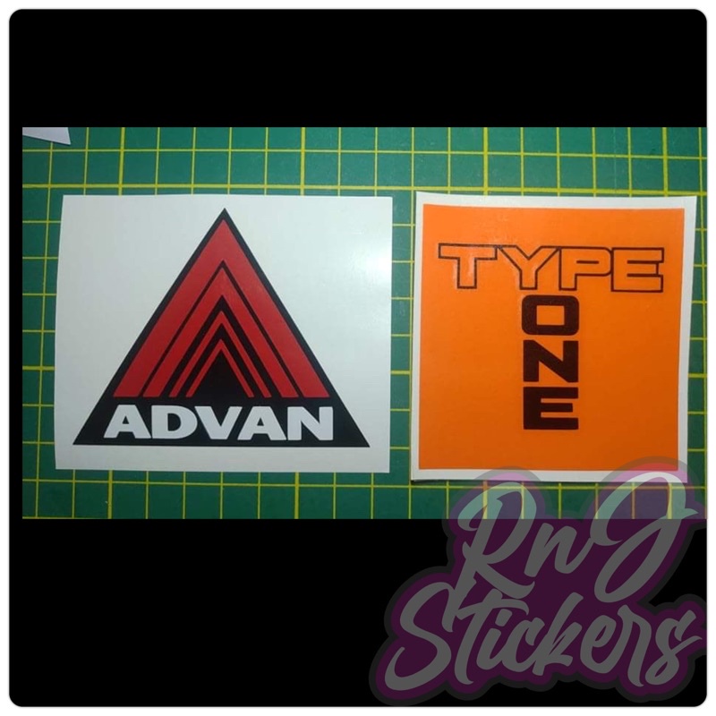 Type One Advan Decal Vinyl Sticker Diecut /Machine Cut / Printed ...