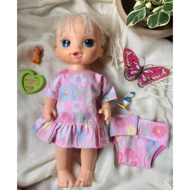 Baby Alive Clothes/ Baby Alive Ruffled Shirt Dress with Matching Diaper ...