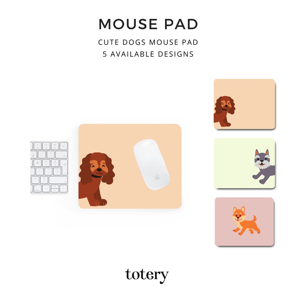 Totery Cute Dogs Mouse Pad (non-slip, non-customizable, laptop large ...