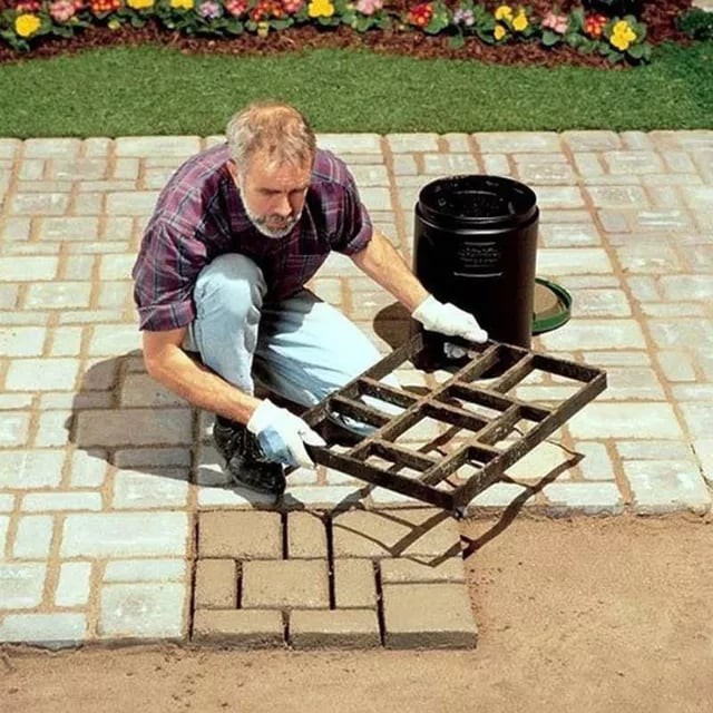Bricks Garden Pavement Mold Walk Concrete Mould Molds Floor Road ...
