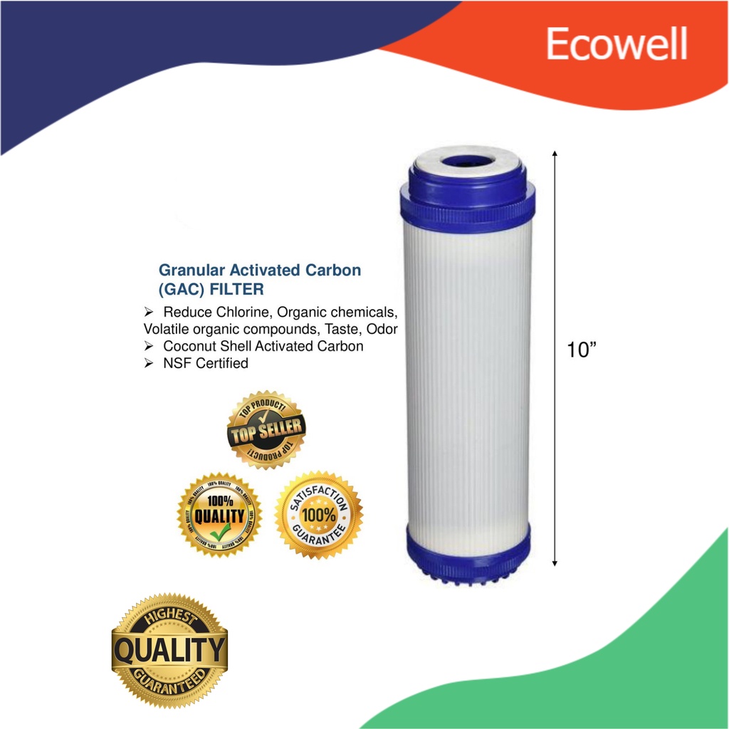Universal Coconut Shell Granule Activated Carbon UDF GAC Filter 10 Inch | Shopee Philippines