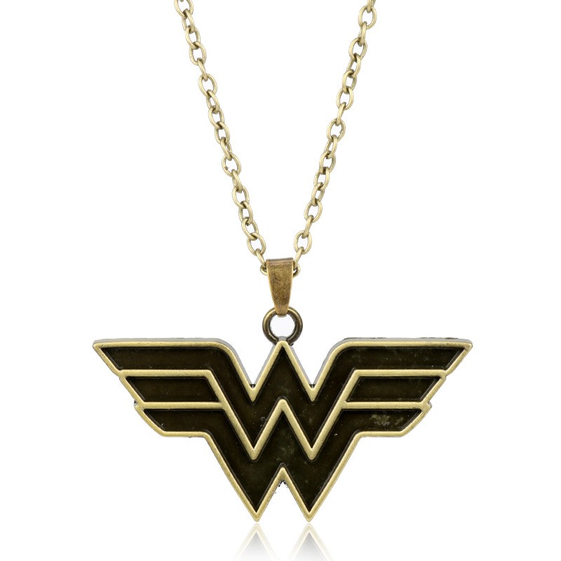 Wonder Woman Wonder Woman W Letter Necklace Sweater Chain | Shopee ...
