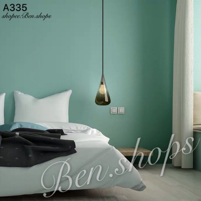 Plain Color Aqua Blue Waterproof Wallpaper | Shopee Philippines