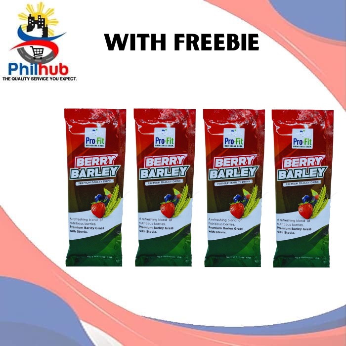 4 Sachet Trial Pack Profit Berry Barley Premium with Stevia Pure Berry ...
