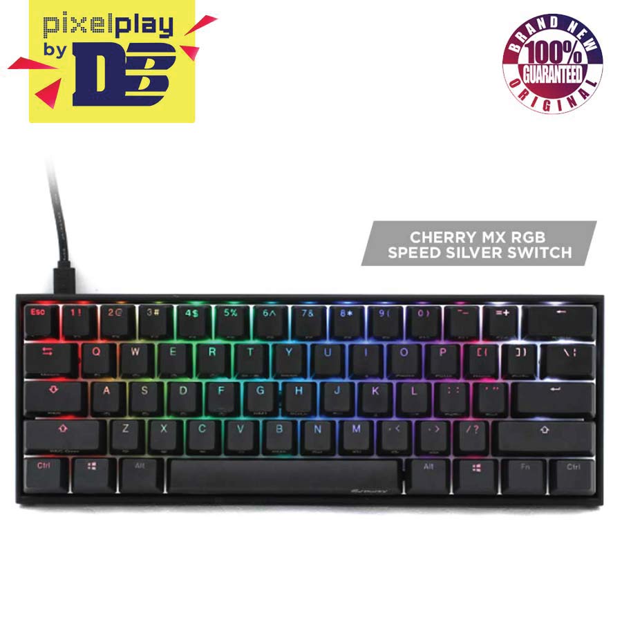 Ducky Mecha Mini V2 Mechanical Keyboard (Cherry MX RGB Speed Silver ...