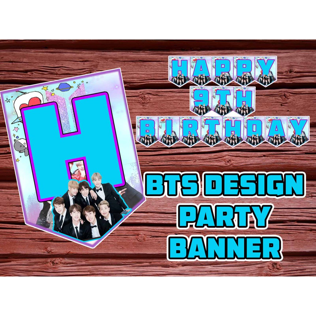 Customized BTS Happy Birthday Banner | Shopee Philippines