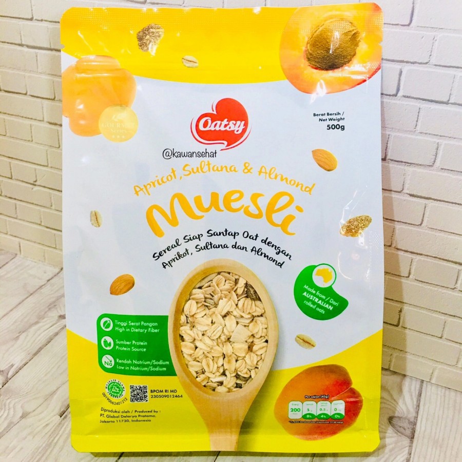Oatsy Muesli Apricot, Sultana and Almond 500g | Shopee Philippines