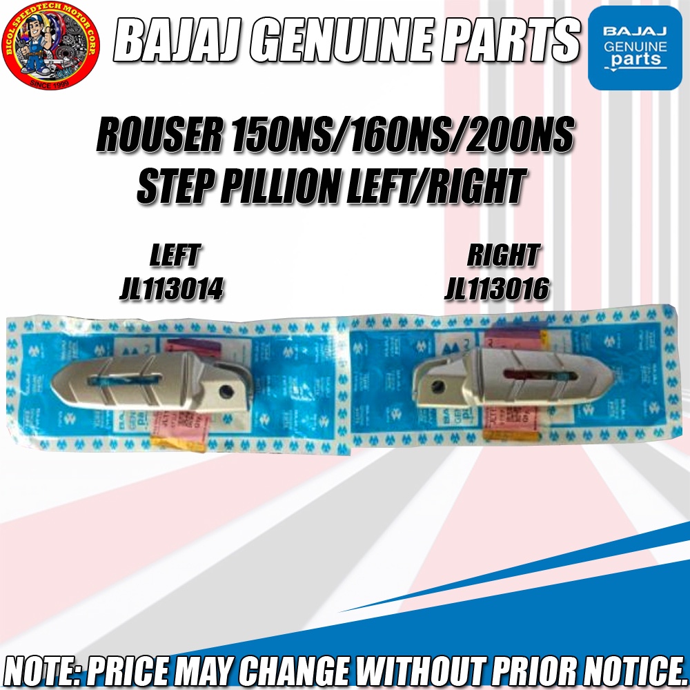 Rouser NS150/160/200 200NS RS200 Dominar 400 PASSENGER STEP PILLION ...