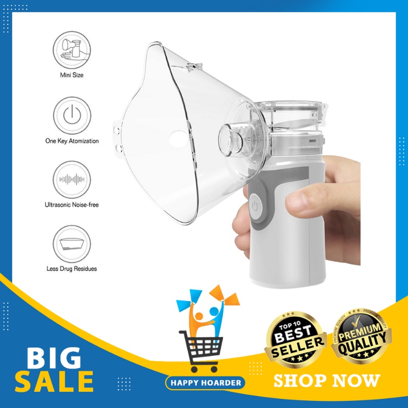 Portable Handheld Rechargeable Grey Nebulizer Ultrasonic Mesh Asthma ... Portable Handheld Rechargeable Grey Nebulizer Ultrasonic Mesh Asthma ...