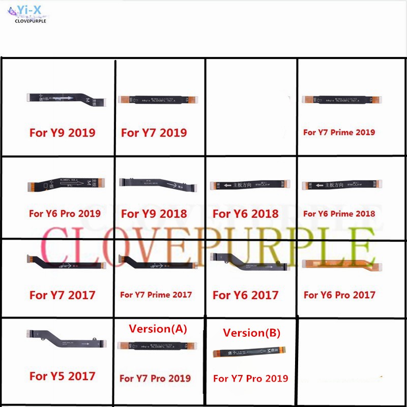 MainBoard Main Board Motherboard Flex Cable For Huawei Y9 Y7 Y6 Prime Pro 2019 2018 Y5 2017 ...