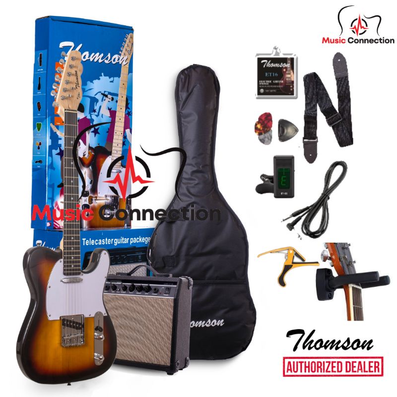 COMPLETE PACKAGE Thomson Telecaster electric guitar set | Shopee ...