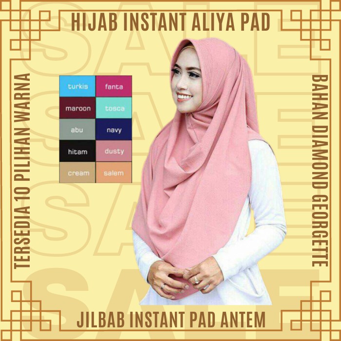 Hijab Instant Aliya Pad Veil Hijab Hijab Krudung Instant Hijab Instant ...
