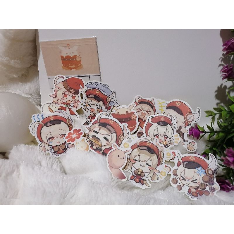 Genshin Impact Klee Sticker, 12 Stickers per pack,Genshin Stickers ...