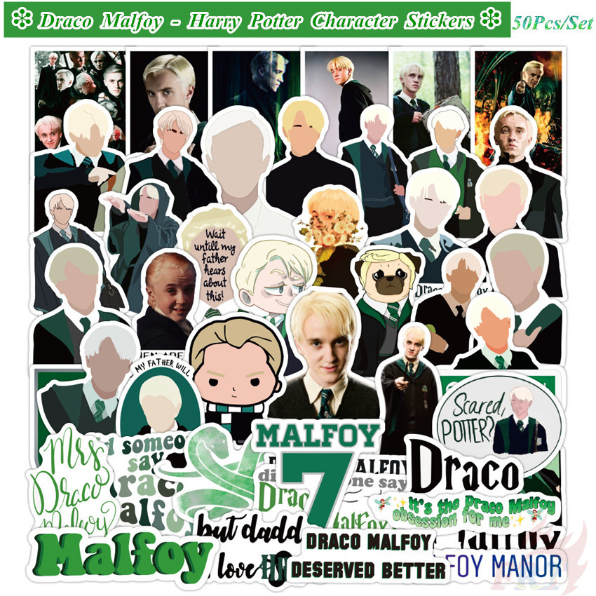Draco Malfoy - Series 03 Hogwarts Slytherin Student Stickers 50Pcs/Set ...