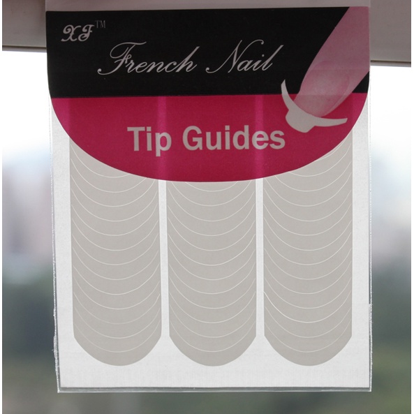 New French Nail Tip Guides Strip Nail Art Toes Manicure DIY ...