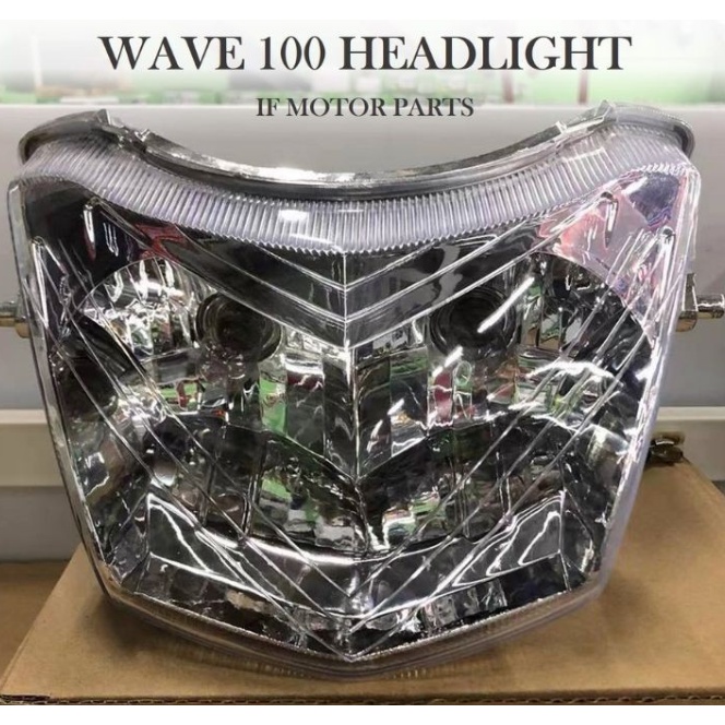WAJIJIWA Motorcycle Headlight Honda Wave 100 100R Stock Head Light ...