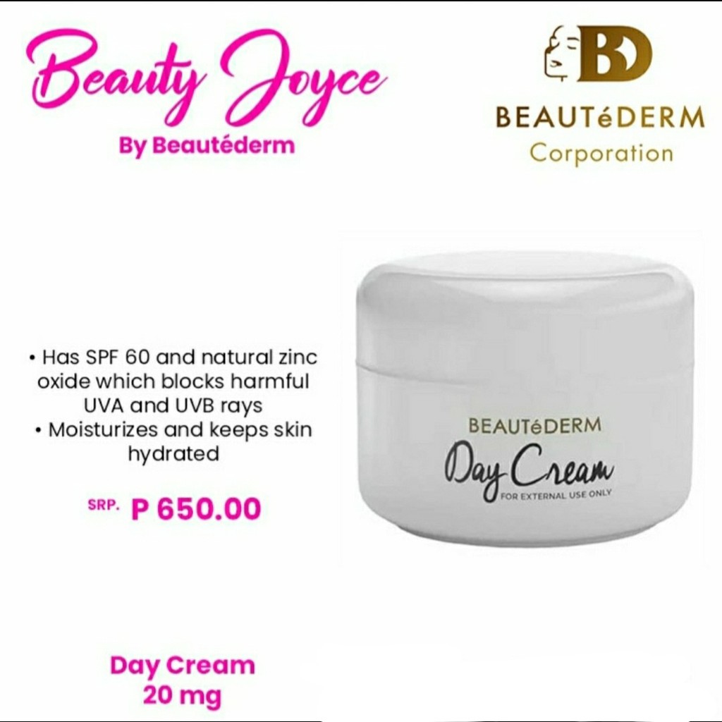 BEAUTEDERM DAY CREAM 20 MG | Shopee Philippines