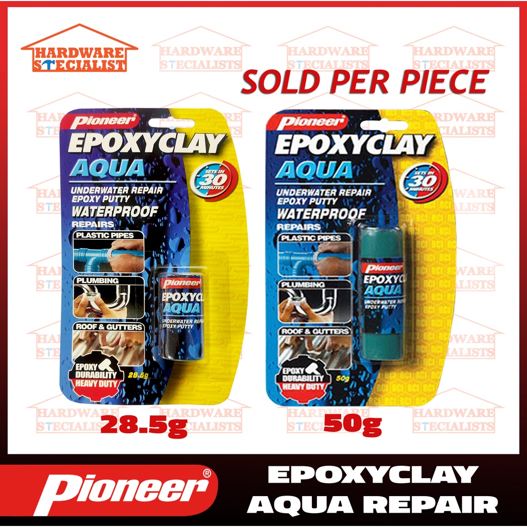 Pioneer Epoxy Clay Aqua Underwater Repair Epoxy Putty 28.5g or 50g ...