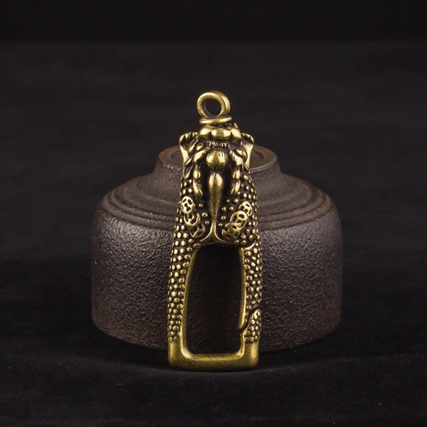 Feng Shui Keychain, Belt Keychain, Brass Decoration with Square Hook ...