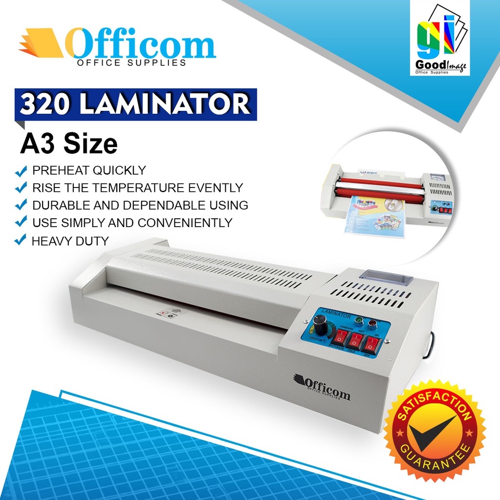 OFFICOM 320 LAMINATOR A3 HOT AND COLD | Shopee Philippines