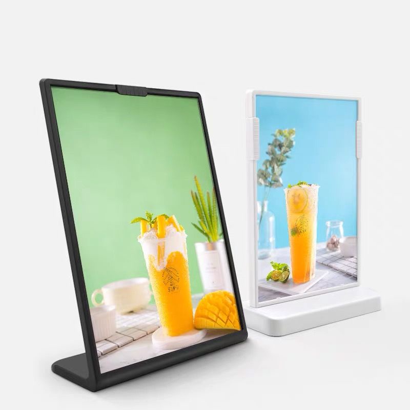 A4 Acrylic Decca Stand L-Type Table Stand T-Type Table Tag Wine Tag ...