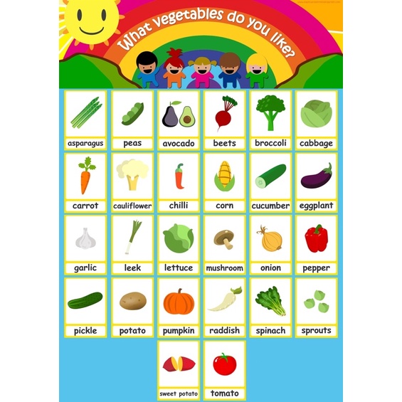 A4 Laminated Colorful Educational Chart | Shopee Philippines