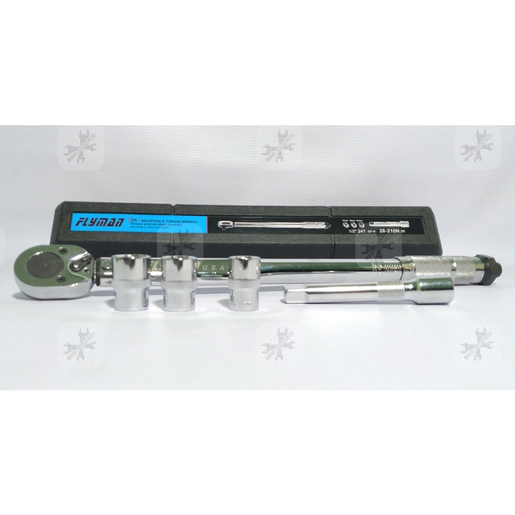 Flyman 1/2" Drive Adjustable Torque Wrench (210NM) (Click Type ...