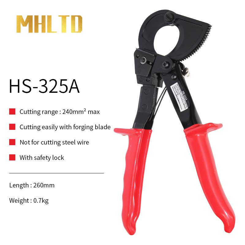 Ratchet Cable Cutter Aluminum Copper Ratchet Cable CutterCut to 240mm ...