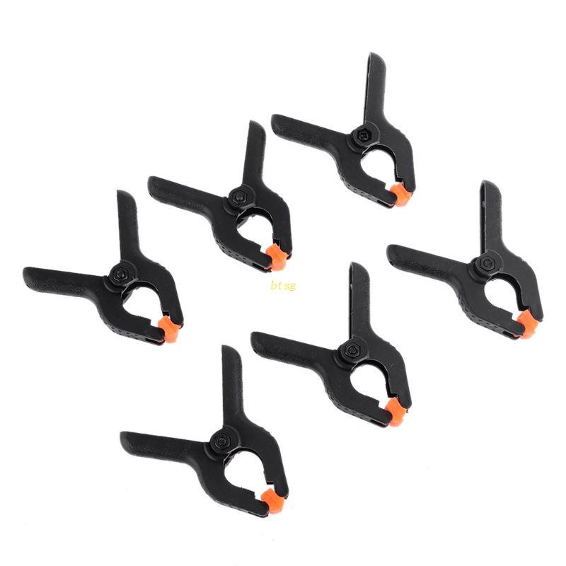 btsg 6 PCS New Hard Plastic Micro Spring Clamps Set DIY Tools Clips ...