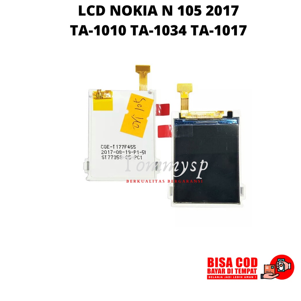Lcd NOKIA 105 2017 TA-1010 TA-1034 TA-1017 ORIGINAL | Shopee Philippines