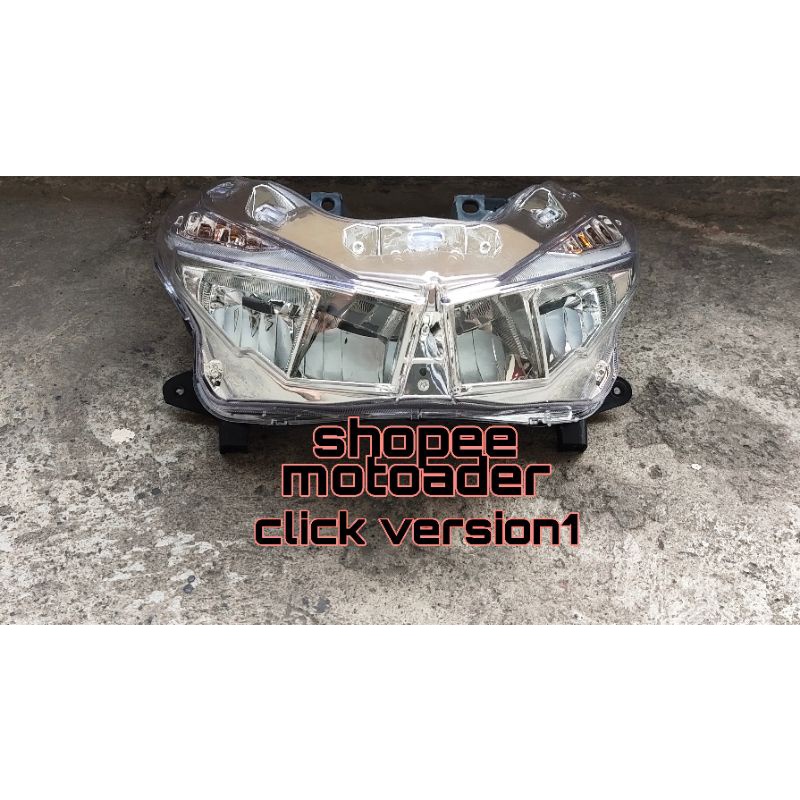 head light v1 Honda Click 125/150 Assembly headlight click | Shopee ...