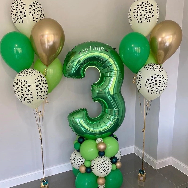 32‘ green Number Balloon Foil Balloons Birthday Decoration Wedding ...