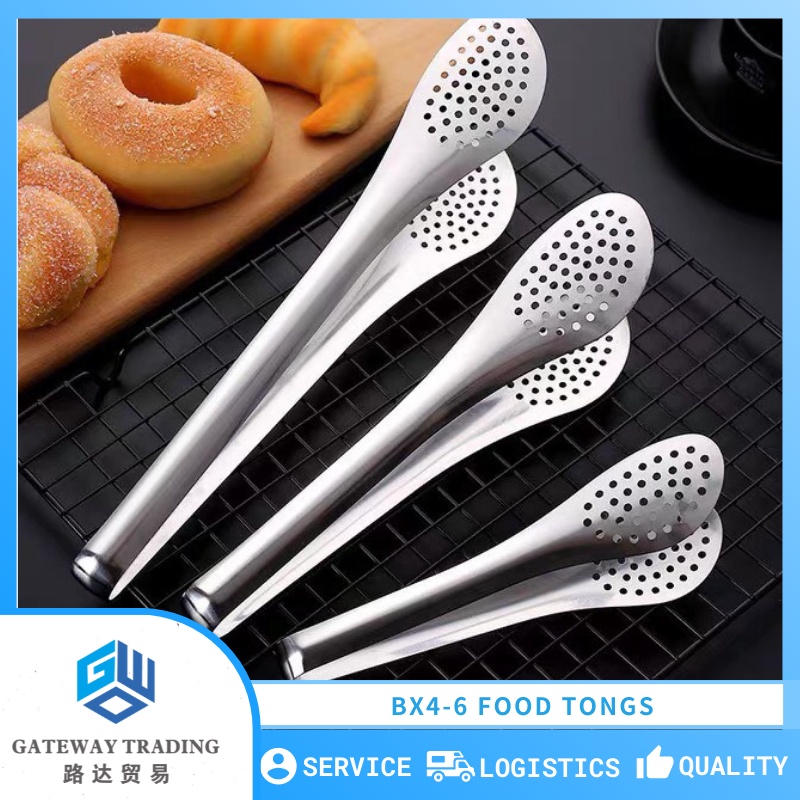 BX4-6 Food Tongs 304 Stainless Steel Food Clip Kitchen Stainless Steel ...