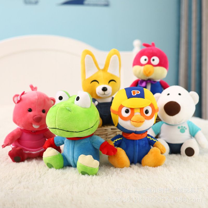 Korea Cartoon Pororo Little Penguin Petty Eddy Crong Loopy Poby Plush ...