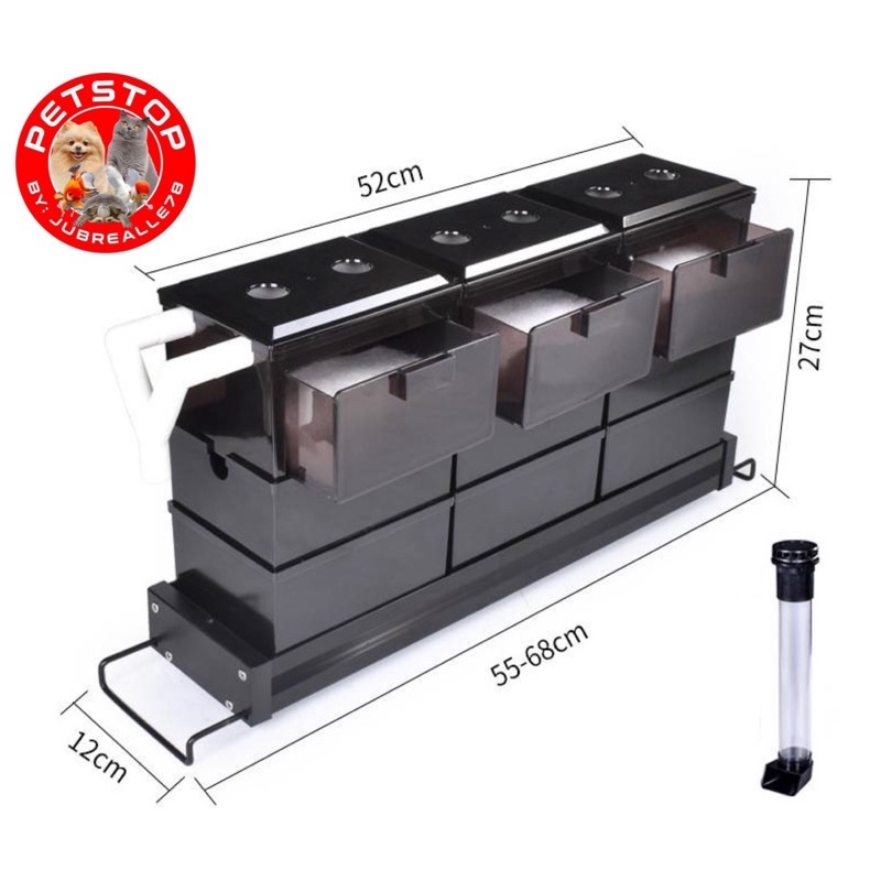 Trickle Filter for Aquarium 55-70cm. BEST FILTER 3x3 | Shopee Philippines