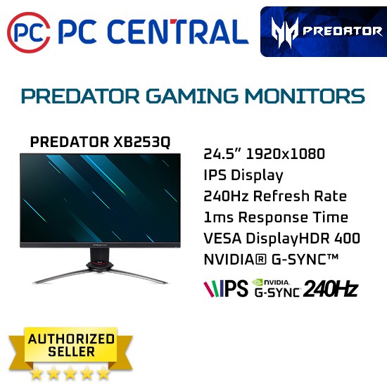 Acer Predator Xb253q 24" Full HD Gaming Monitor (240hz) | Shopee ...