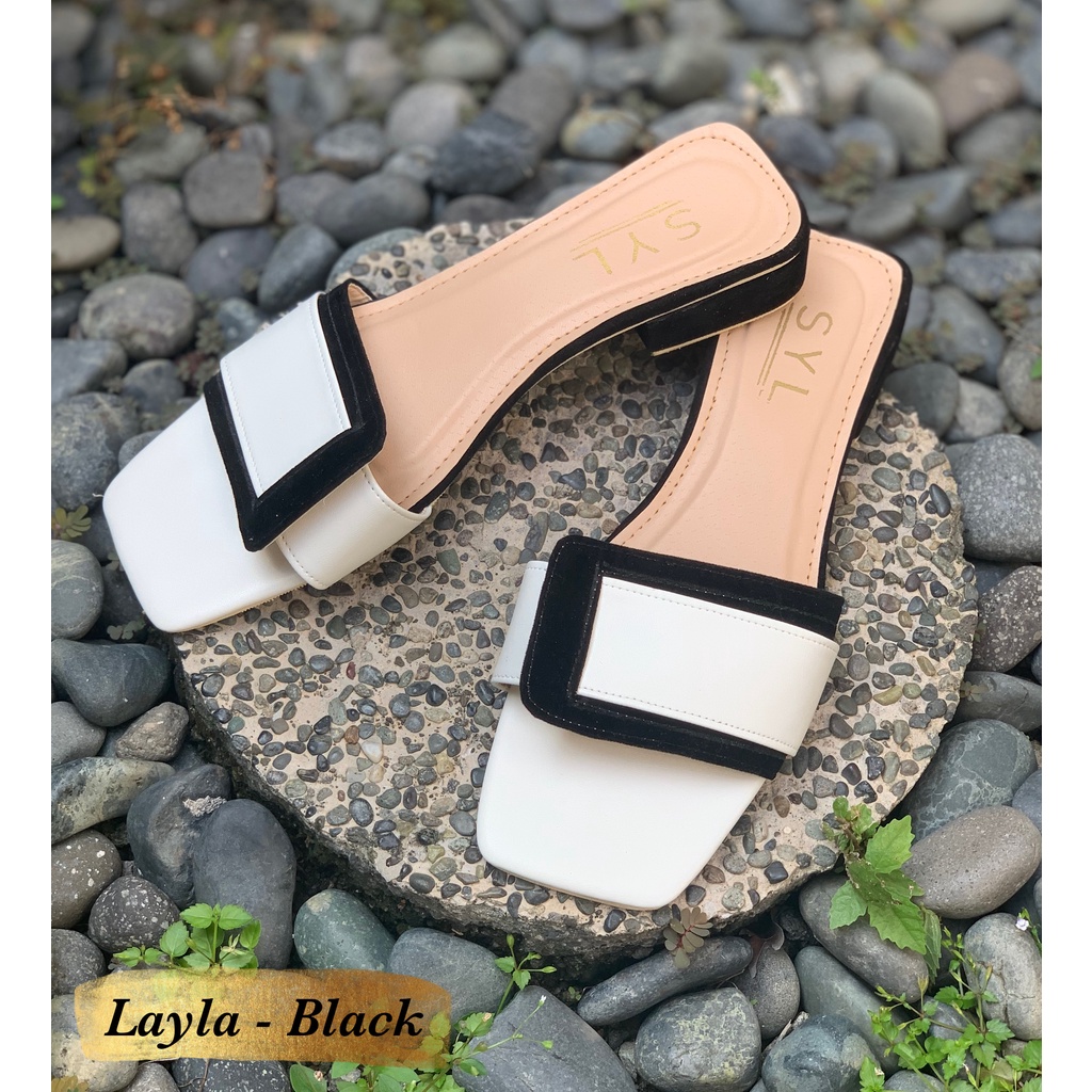 Layla 1-inch heels by SYL (3 colors) | Shopee Philippines