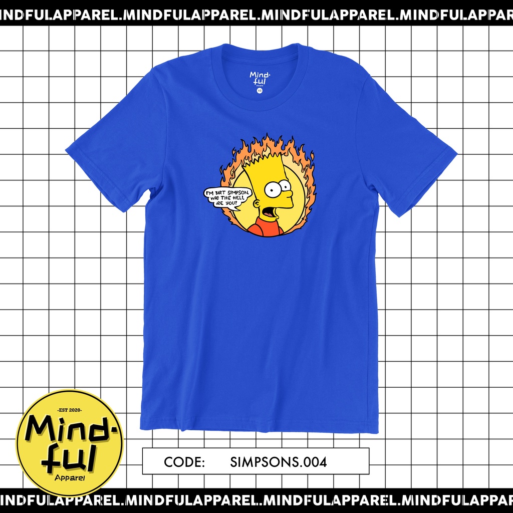 THE SIMPSONS GRAPHIC TEES | MINDFUL APPAREL T-SHIRT | Shopee Philippines