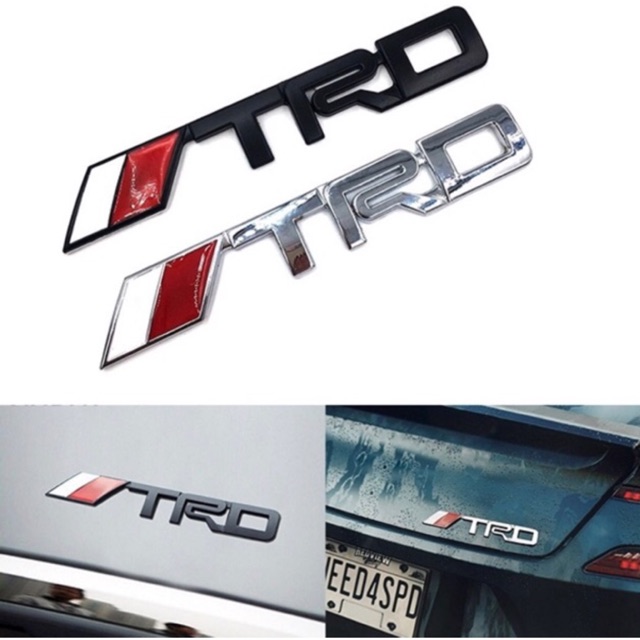 TRD 3D emblem Metal size Large/Small COD TRD Metal 3D Decal Sticker ...