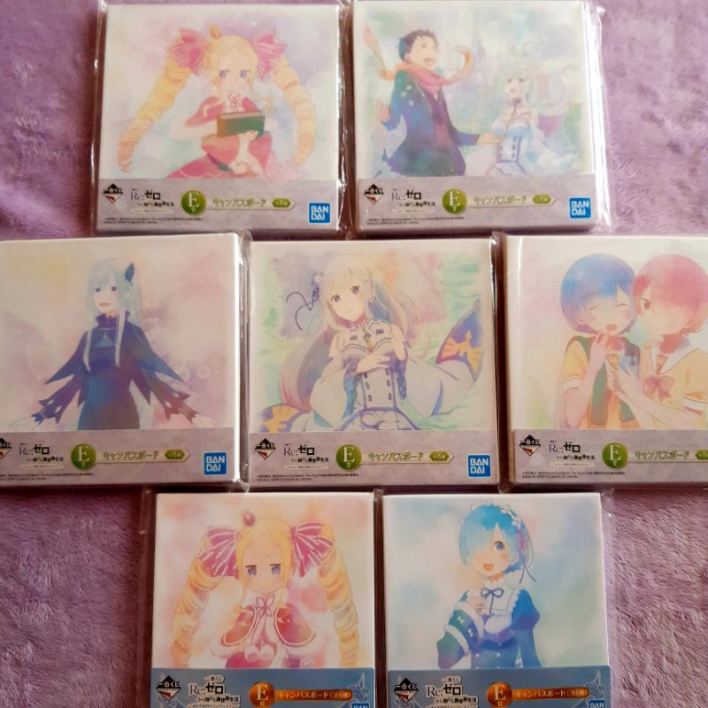 Re: Zero Pastel Palette Canvas on Wood Display Boards| Emilia, Rem, Ram ...